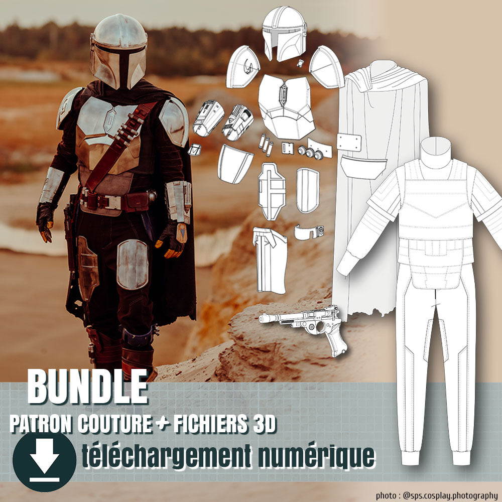 Bounty Hunter Suit Pattern. Sizes available: XS to 2XL – juliechantal