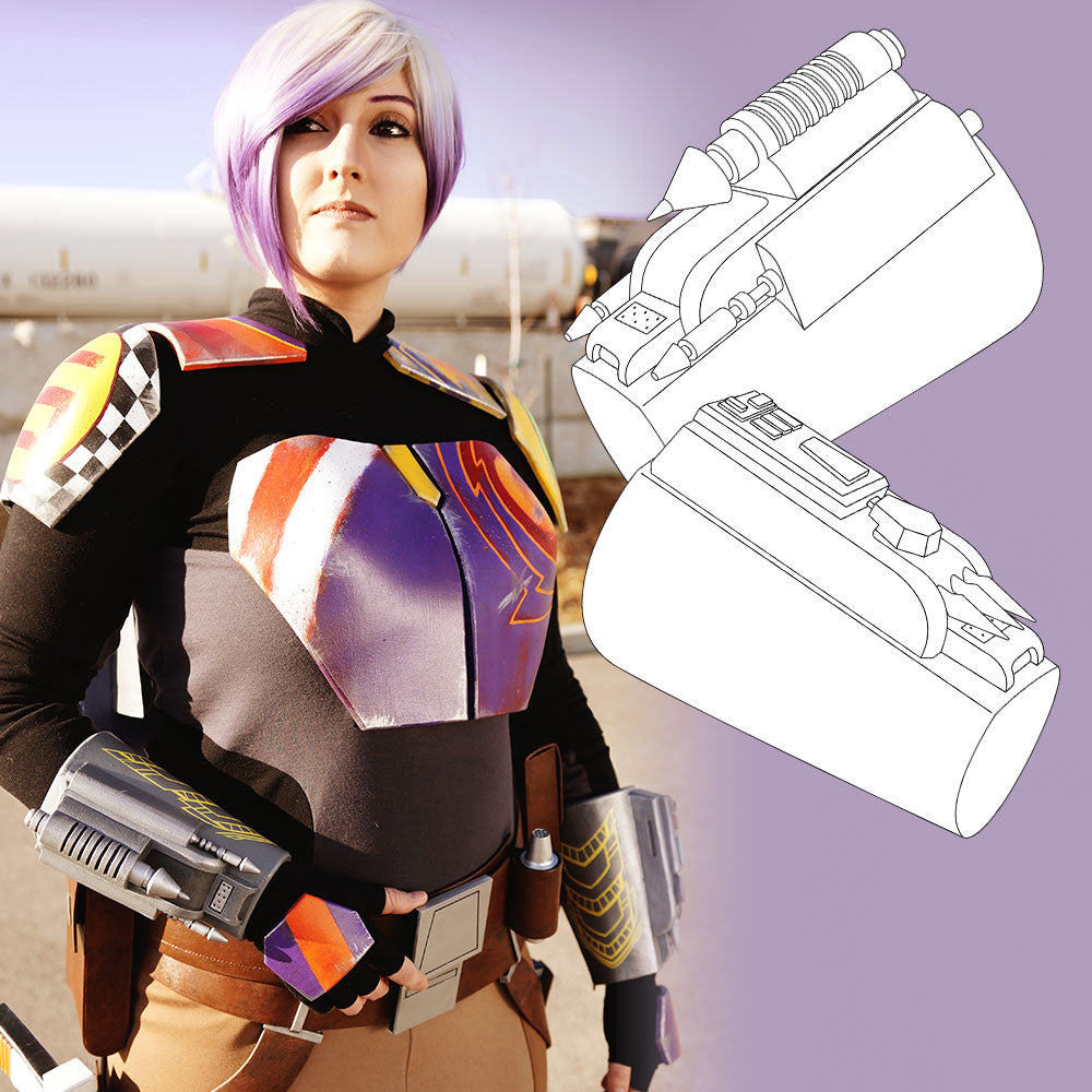 Complete gauntlets of Sabine Wren. Season 3 and 4 desing. Available ...