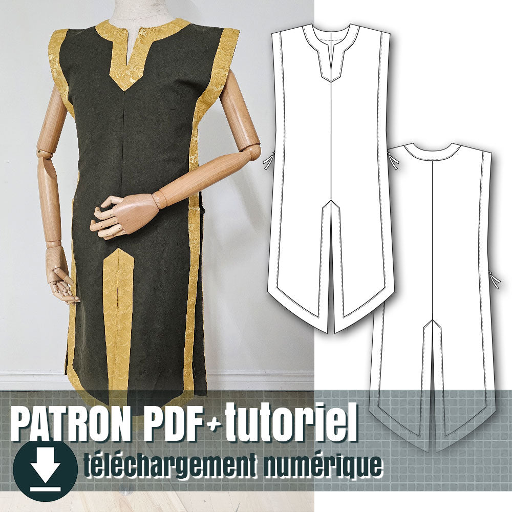 Patron de tabard ouvert – juliechantal