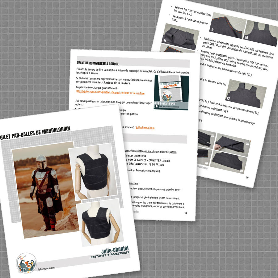 Bounty hunter flak vest pattern. Sizes available: XS to 2XL – juliechantal