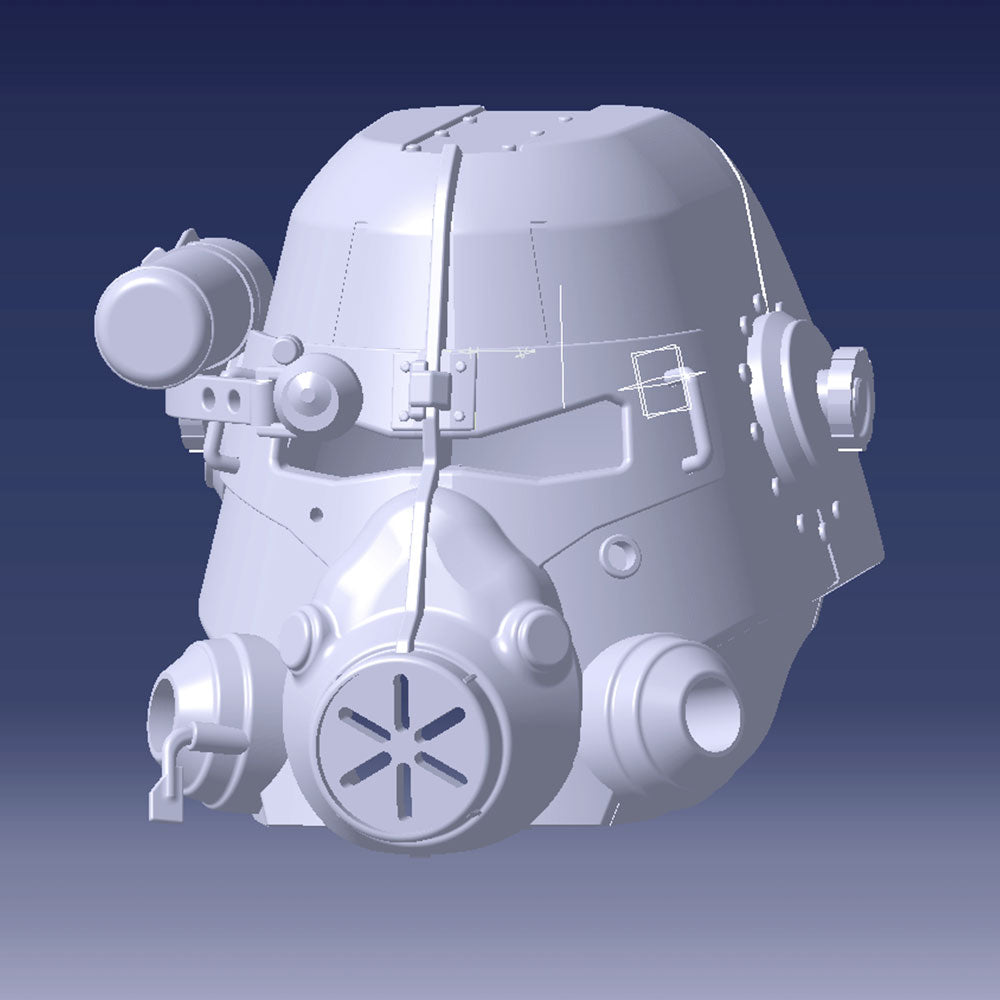 Fichier d'impression 3D. Casque de Power Armor T-45 de Fallout 4 ...