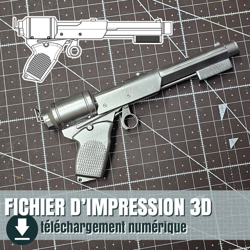 Fichier d'impression 3D. Pistolet à dart de Lucy de la série télévisées ...