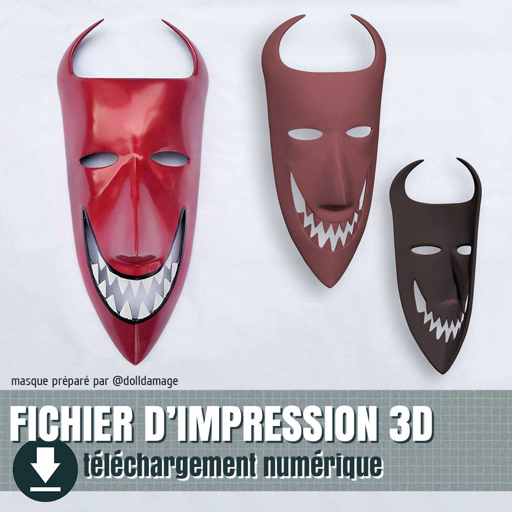 3D print file. Mask of Lock (Nightmare Before Christmas) – juliechantal