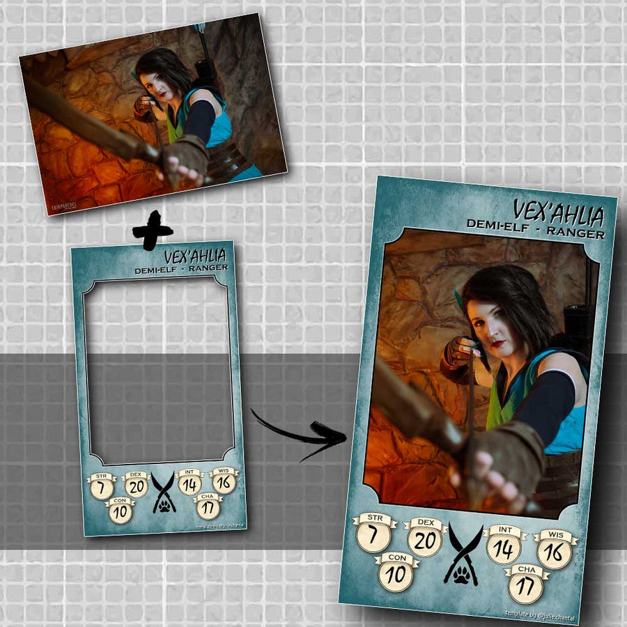 Gabarit de fiches de personnage Vox Machina – juliechantal