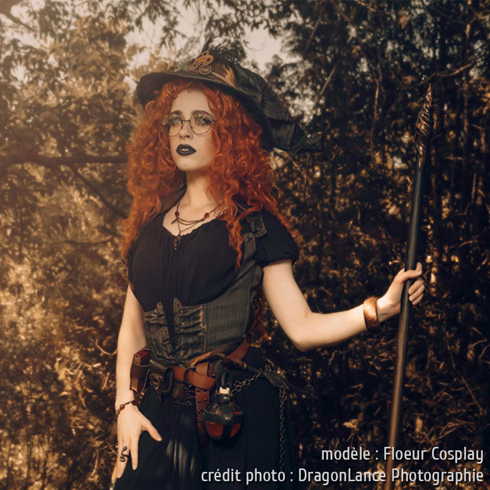 witch hat pattern, 2 models : straight or coiled-up – juliechantal